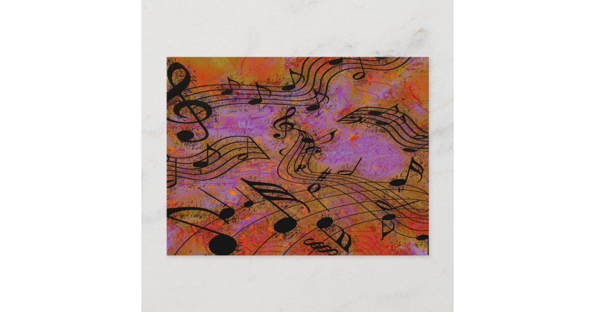 MUSIC IN THE AIR POSTCARD | Zazzle