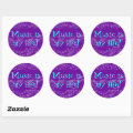 Music Is My Life Classic Round Sticker | Zazzle