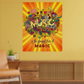 MUSIC is the strongest form of Magic Poster | Zazzle