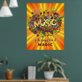MUSIC is the strongest form of Magic Poster | Zazzle