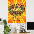 MUSIC is the strongest form of Magic Poster | Zazzle