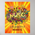 MUSIC is the strongest form of Magic Poster | Zazzle