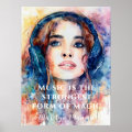 Music Is The Strongest Form Of Magic Quote Poster | Zazzle