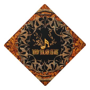 Music, key notes graduation cap topper | Zazzle