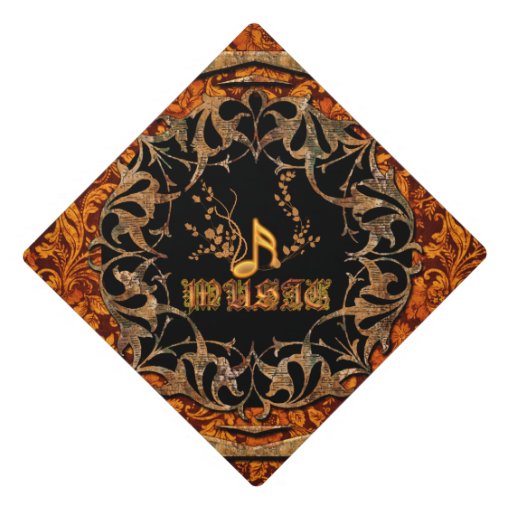 Music, key notes graduation cap topper | Zazzle