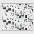 Music Keyboard Piano Note Rest Treble Clef Wrapping Paper | Zazzle