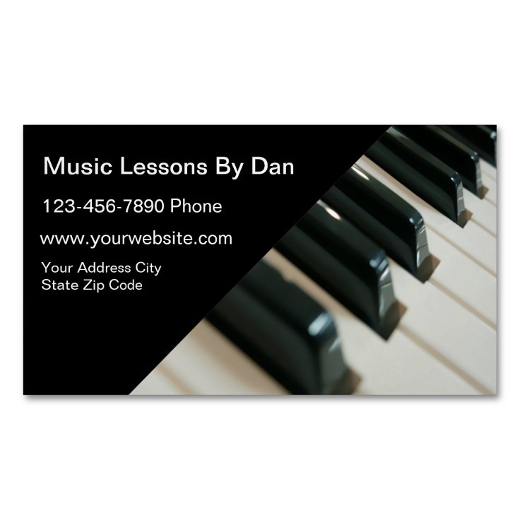 Music Lessons Business Card | Zazzle