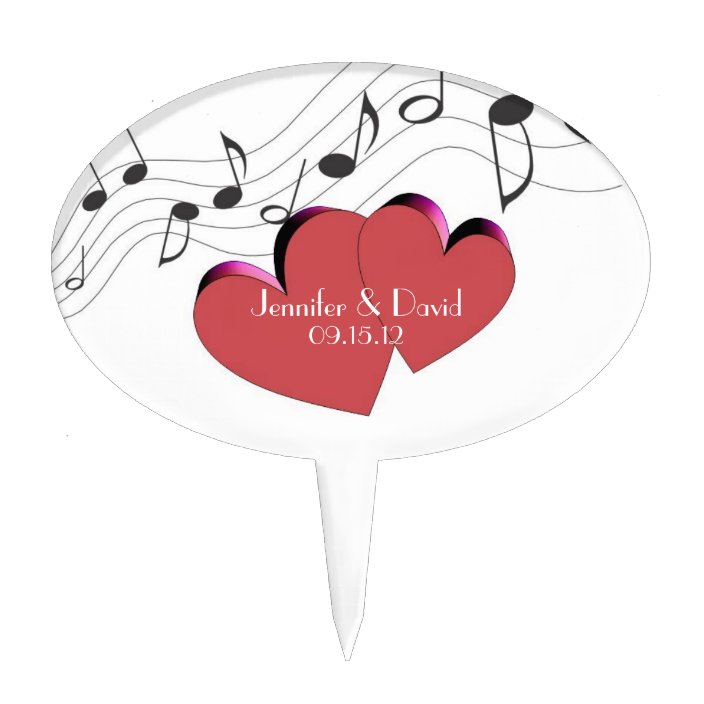 Music Lover's Wedding Cake Topper | Zazzle.com