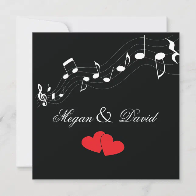 Music Lover's Wedding Invitation | Zazzle