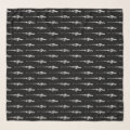 Music Motif Melting Treble Clef White and Black Scarf | Zazzle