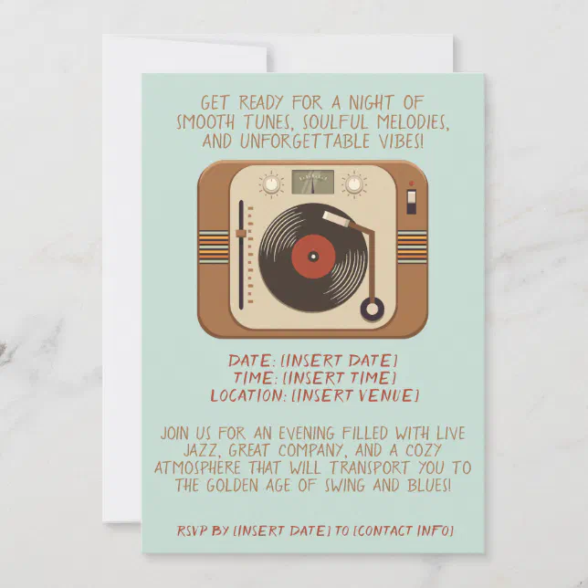 Music Night Invitation | Zazzle
