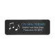 Music Note Chalkboard Custom Address Labels | Zazzle