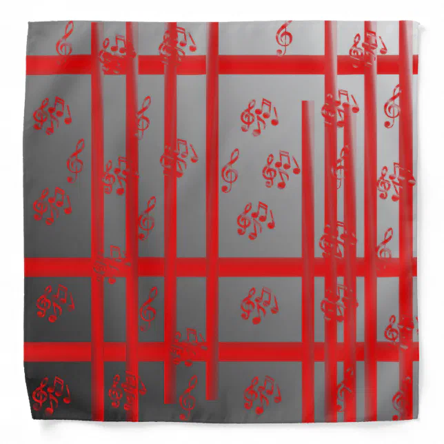 music, note, clef, band, symbol, shiny, elegant, bandana | Zazzle