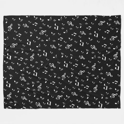 music, note, clef, band, symbol, shiny, elegant, fleece blanket | Zazzle