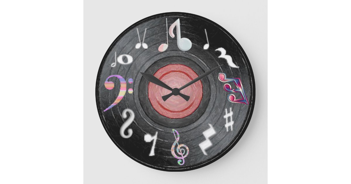 Music Note Clock | Zazzle