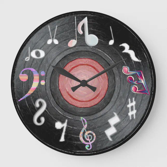 Music Note Clock | Zazzle