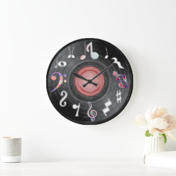 Music Note Clock | Zazzle