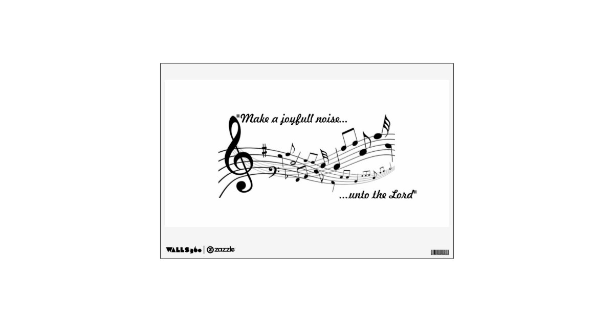 music note decal | Zazzle