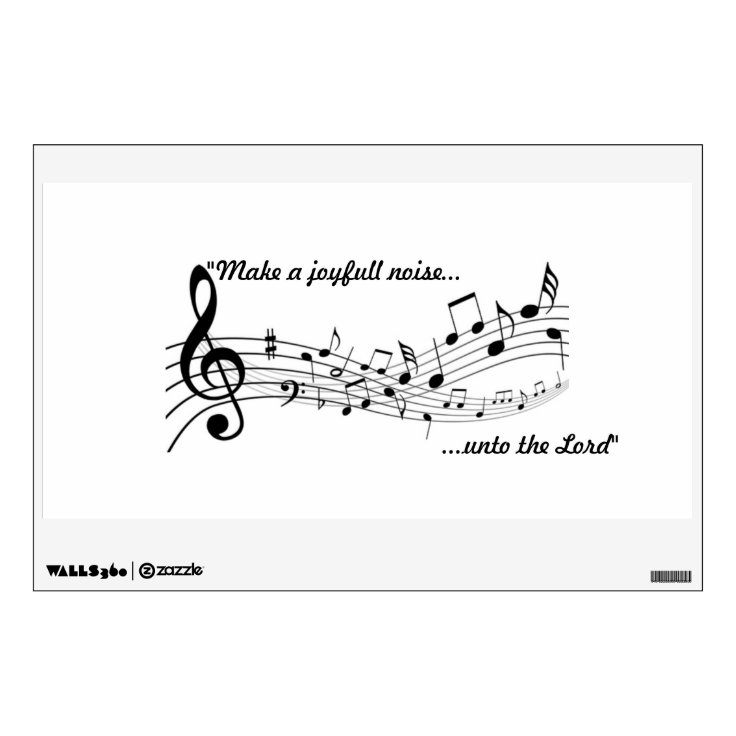 music note decal | Zazzle