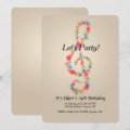 Music Note Invitation | Zazzle