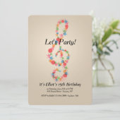 Music Note Invitation | Zazzle