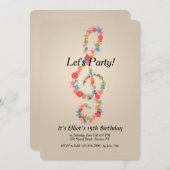 Music Note Invitation | Zazzle
