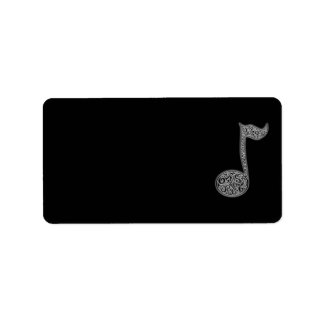 Music Notes Labels, Music Notes Address Labels, Return Address Labels ...