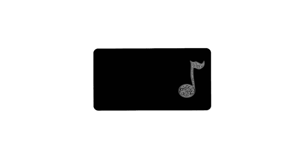 music note labels | Zazzle