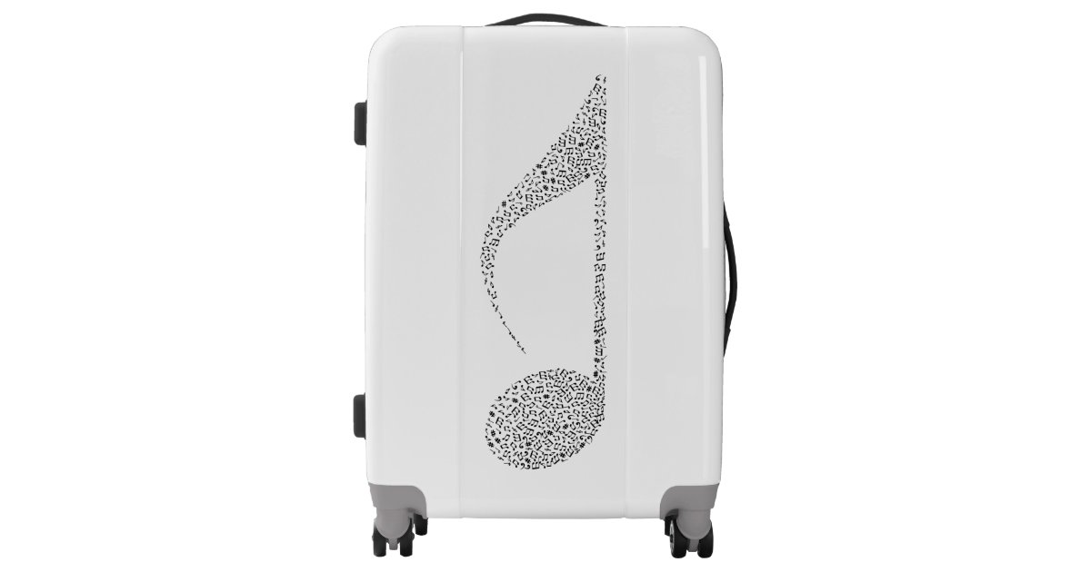 Music Note Luggage | Zazzle