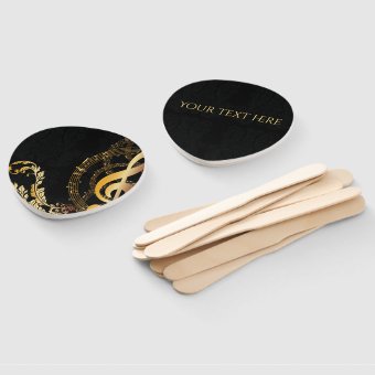 Music Note Luxury elegant design Hand Fan | Zazzle