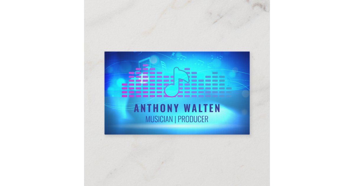 Music Note | Modern Logo | Sound Business Card | Zazzle