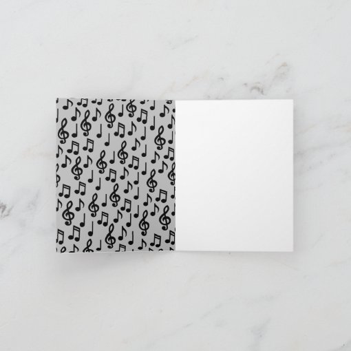 Music Note Musician Teacher Note Card | Zazzle