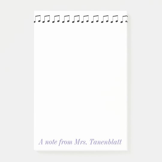 Music Note Pad Customizable | Zazzle.com