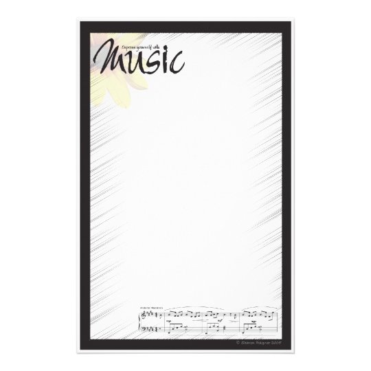 Music Note Paper | Zazzle.com