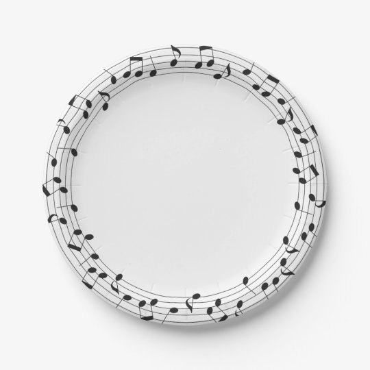 Music Note Paper Plates | Zazzle.com