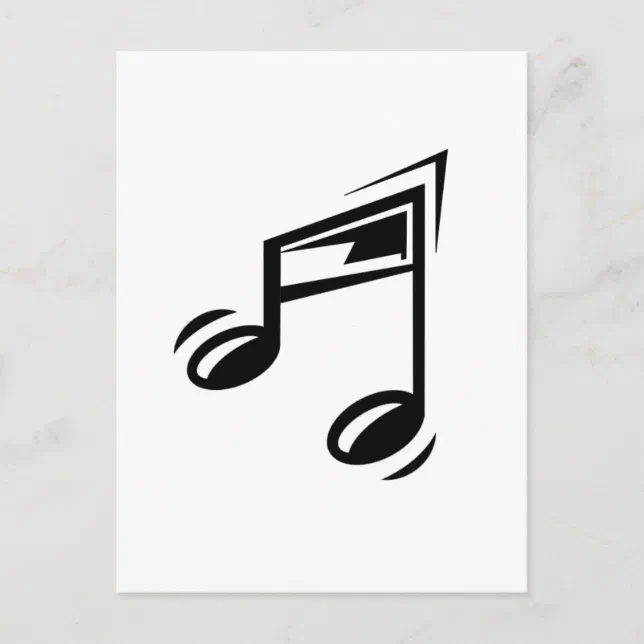 Music Note Postcard | Zazzle