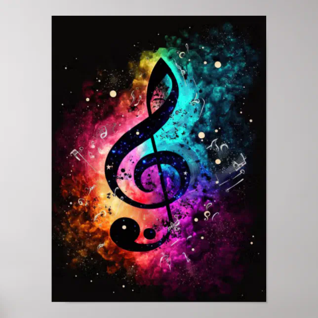 music note poster | Zazzle