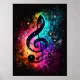 music note poster | Zazzle