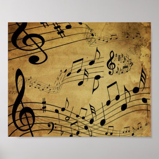 Music note Poster | Zazzle