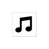Music Note Rubber Stamp | Zazzle