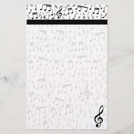 Music Note Stationery | Zazzle.com