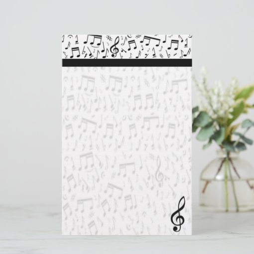 Music Note Stationery | Zazzle