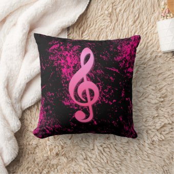 Music Note Symbol Pillow | Zazzle