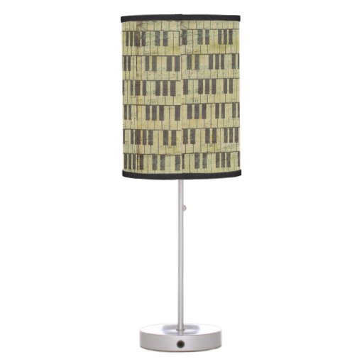 Music Note Table Lamp Music Theme Piano key | Zazzle