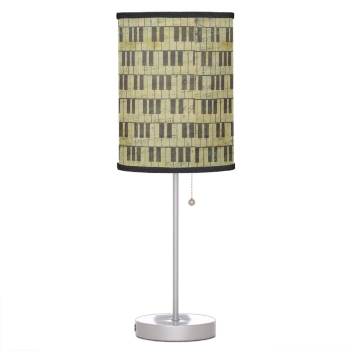 Music Note Table Lamp Music Theme Piano key | Zazzle.com