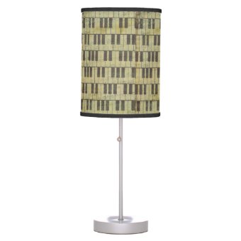 Music Note Table Lamp Music Theme Piano key | Zazzle