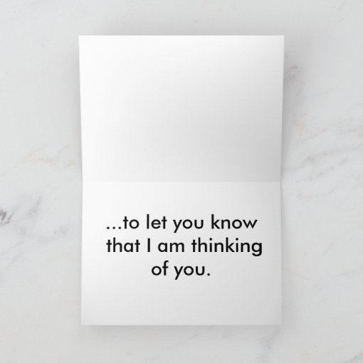 Music Note Thinking Of You Card(Large Print) Card | Zazzle