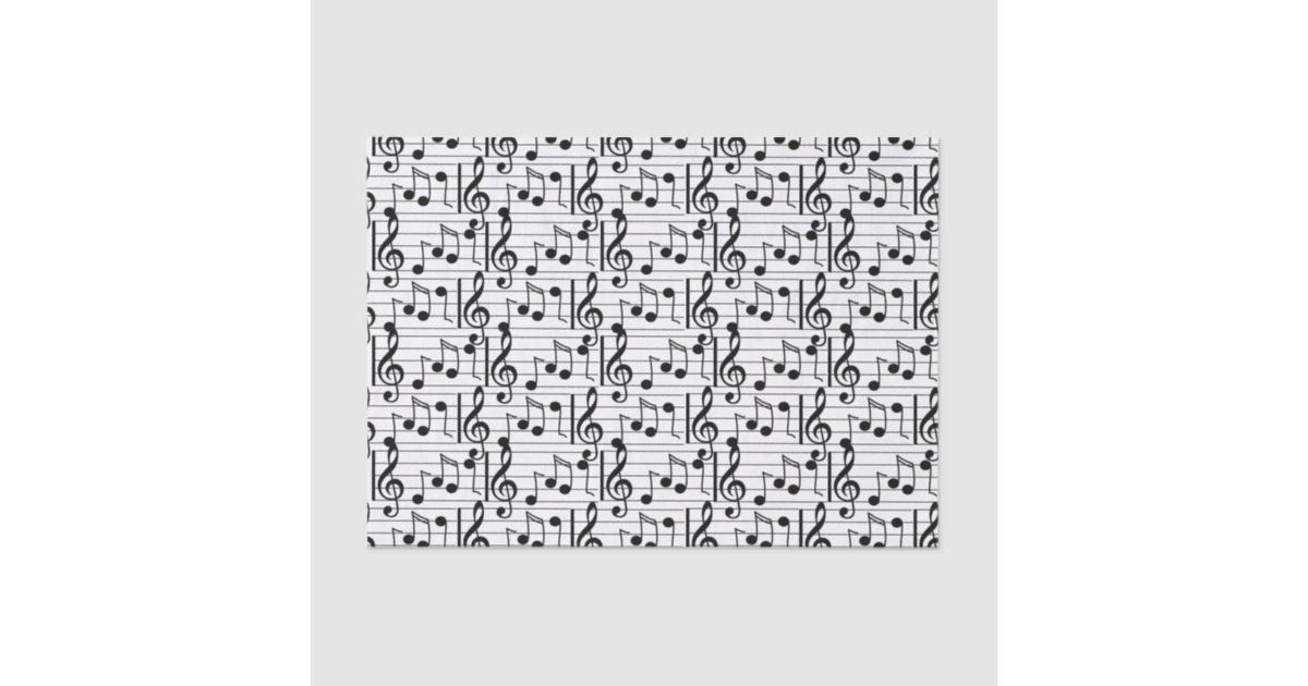 Music Note Tissue Paper | Zazzle