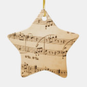 Music Notes Background Ceramic Ornament | Zazzle