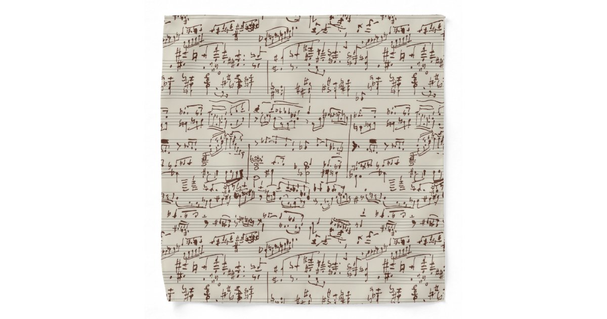 Music notes bandana | Zazzle